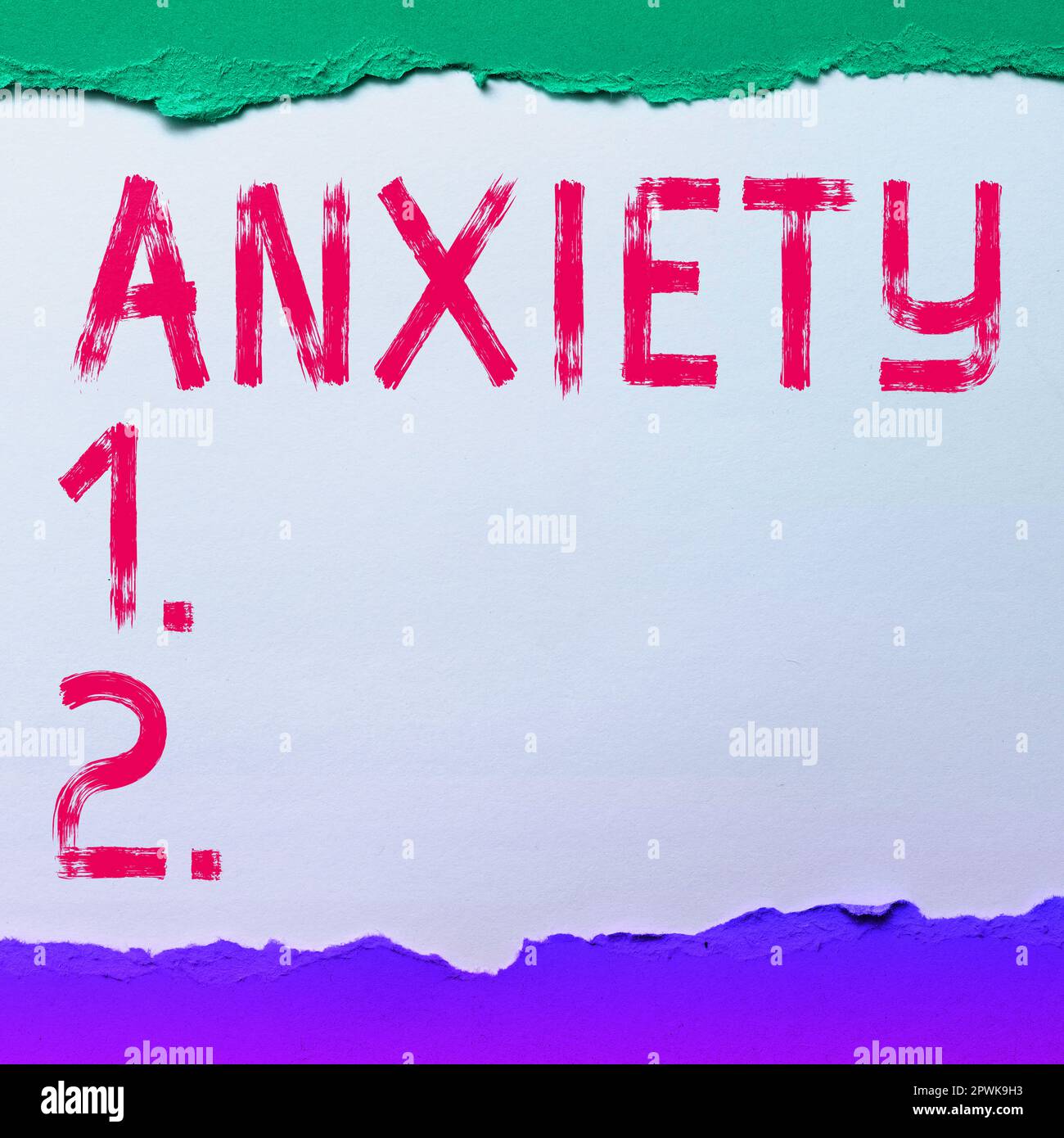 Text showing inspiration Anxiety, Business idea Excessive uneasiness ...