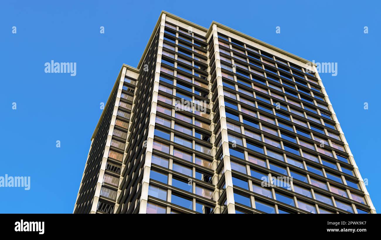 office tower skyscraper building city workplace financial success ...