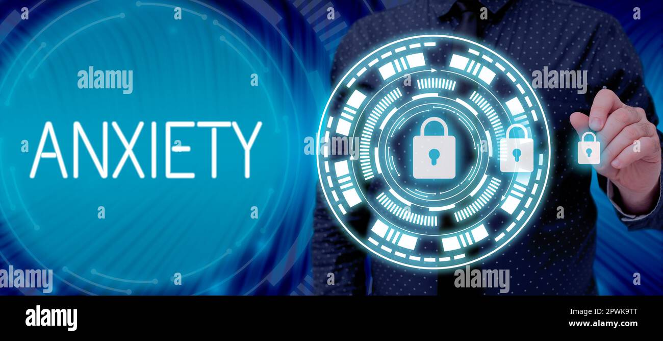 Conceptual display Anxiety, Internet Concept Excessive uneasiness and ...