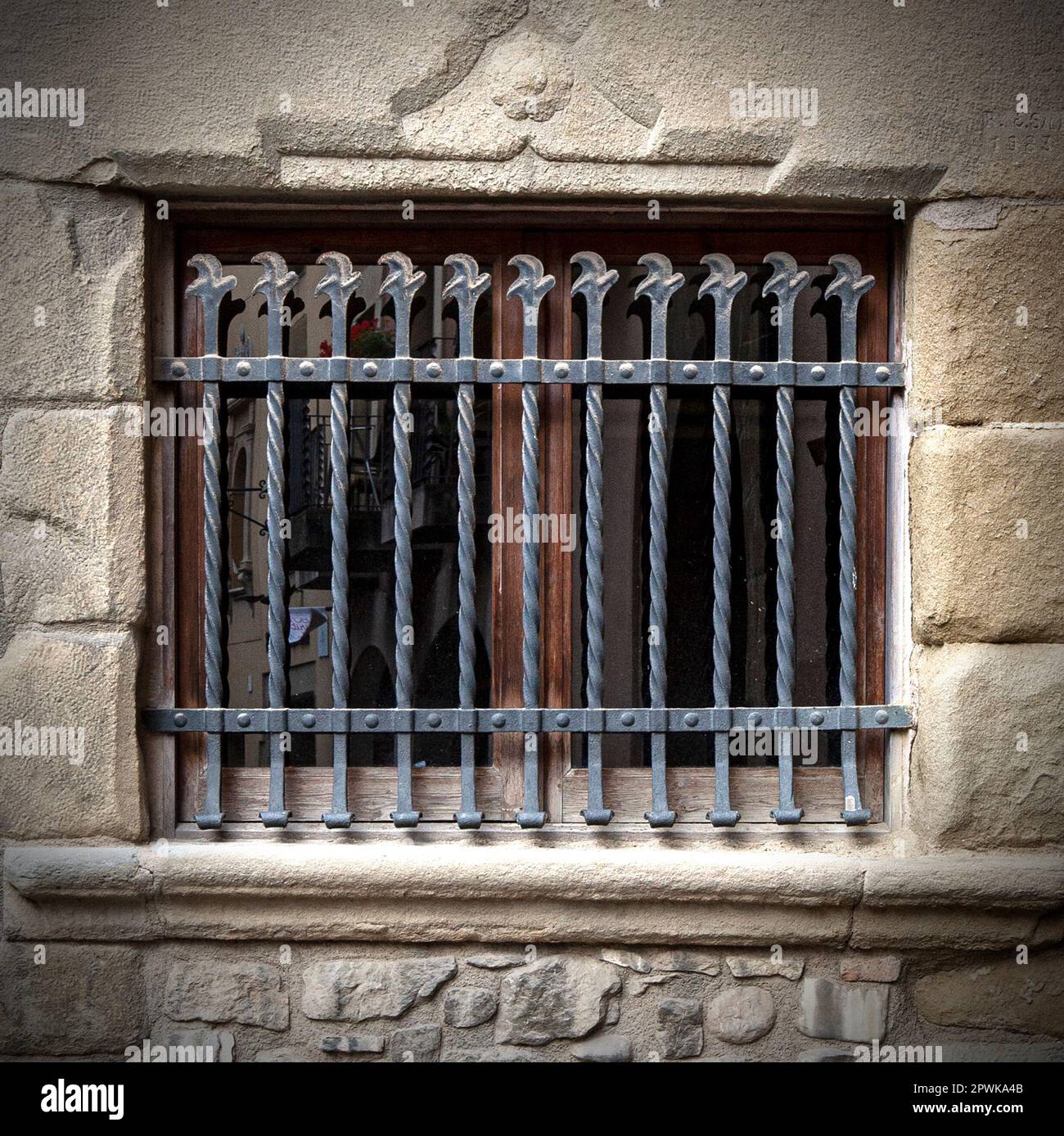 Prison window steel grating hi-res stock photography and images - Alamy