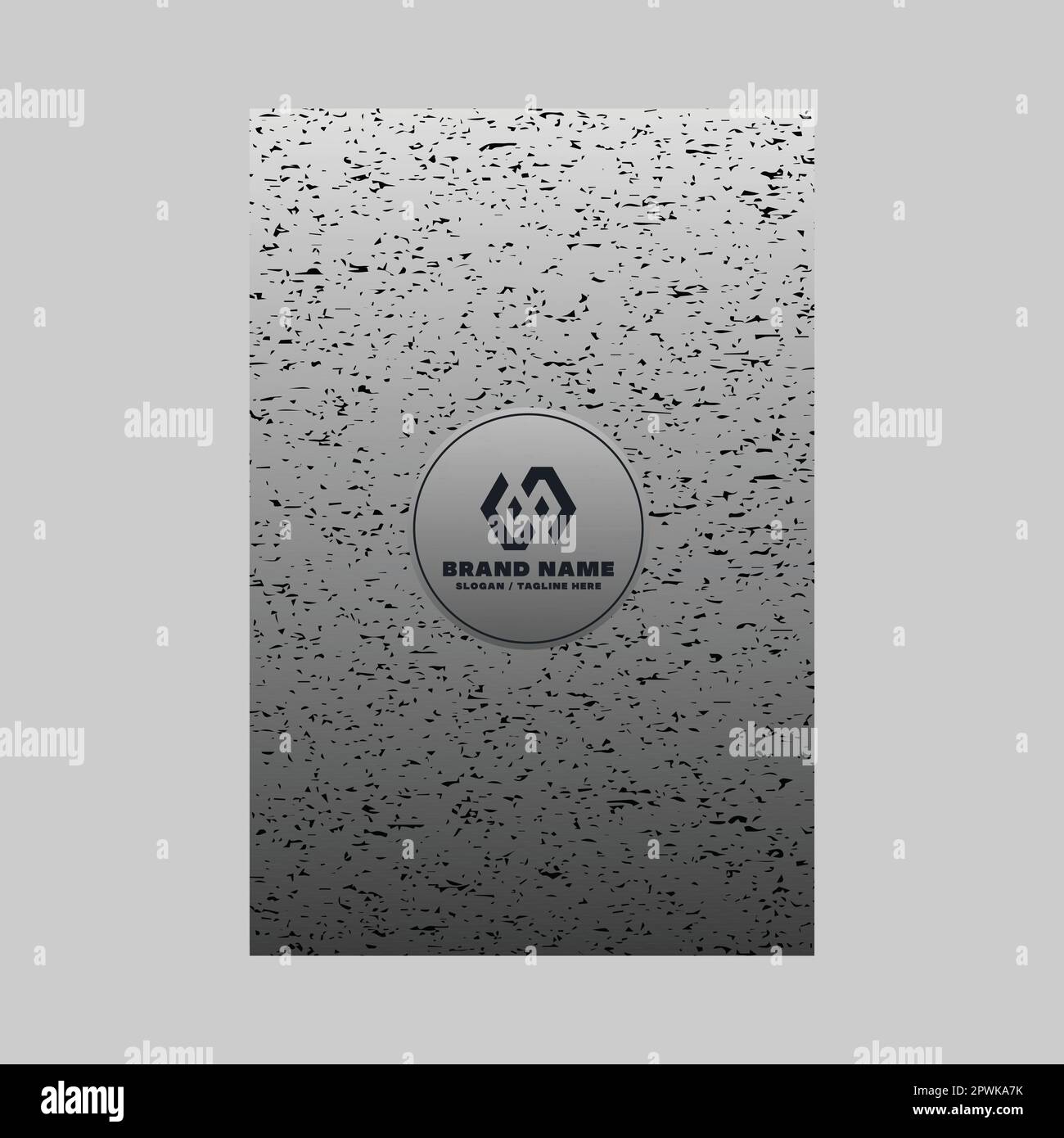 Modern poster with gritty texture style. Editable, resizable, EPS 10 ...