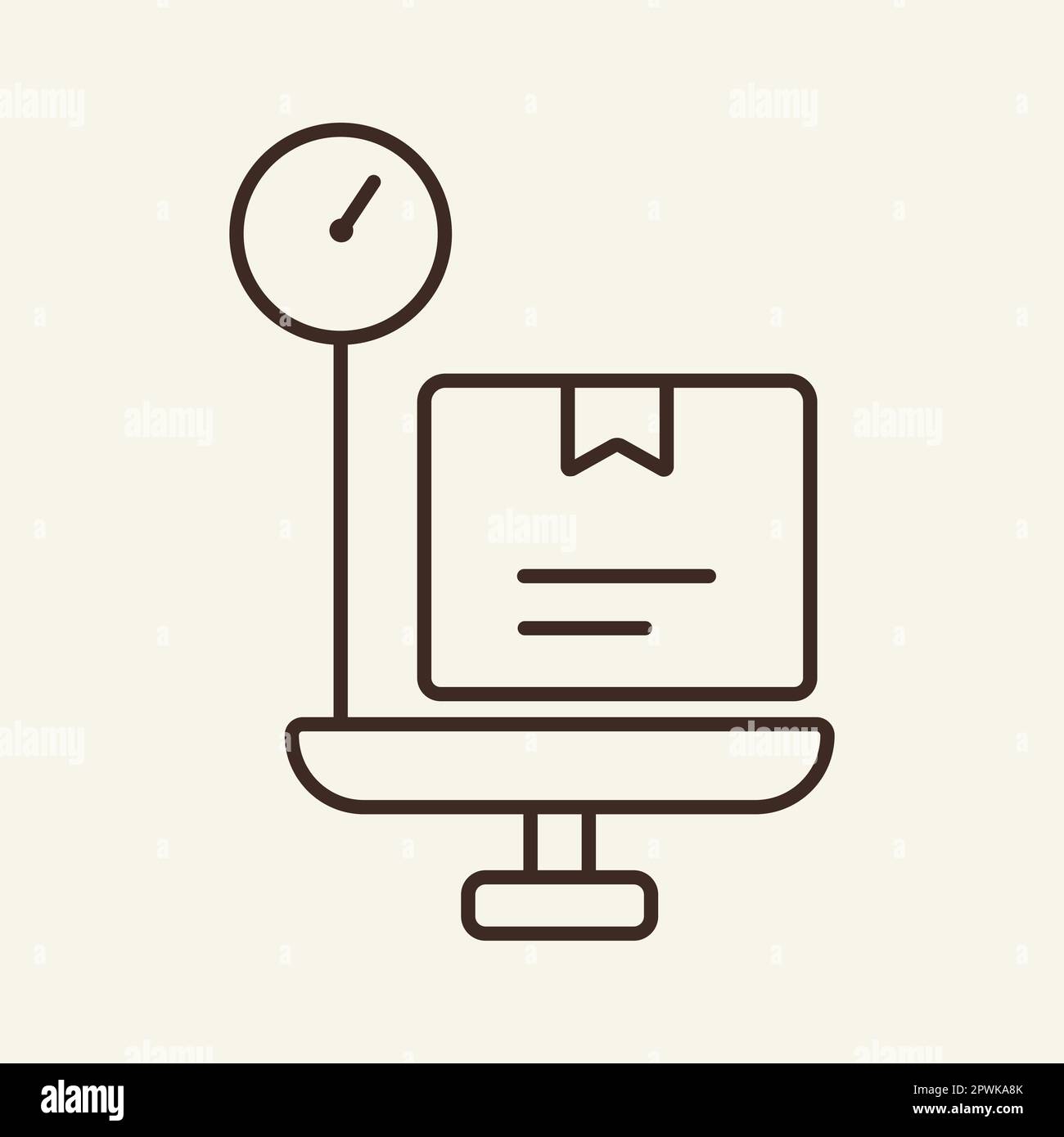 Box weight line icon Stock Vector Image & Art - Alamy