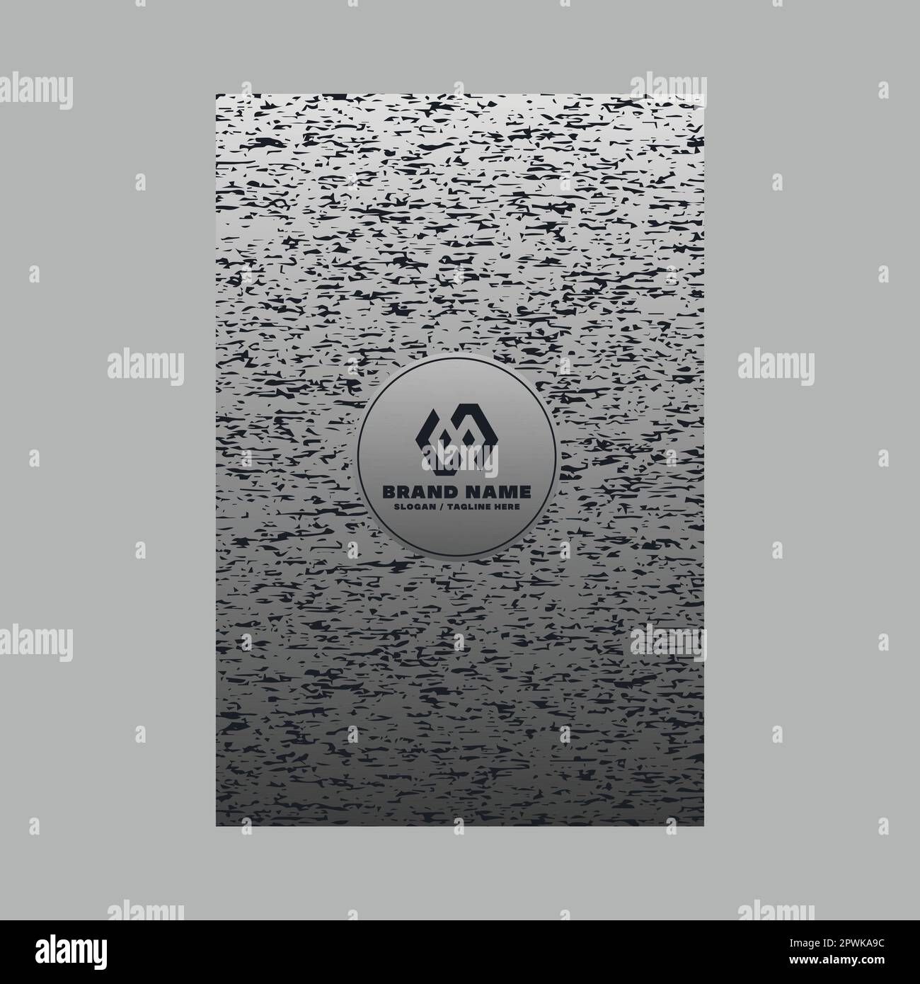 Modern poster with gritty texture style. Editable, resizable, EPS 10 ...