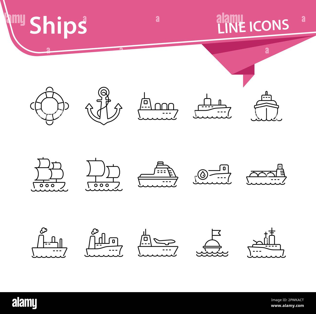 Ships navigation buoy Stock Vector Images - Alamy