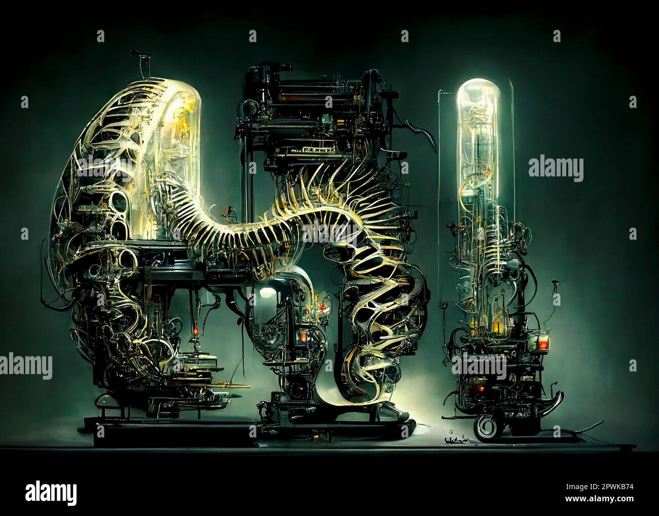 Alien Lab. Sci-Fi Concept Design Stock Photo - Alamy