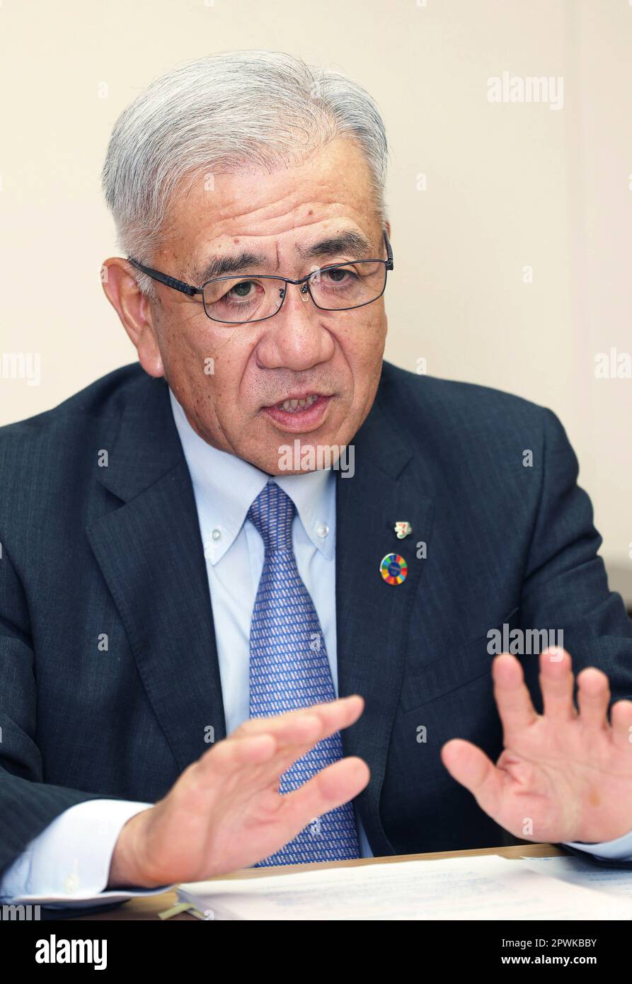 Seven & i Holdings Co., Ltd. President Ryuichi Isaka speaks during an ...