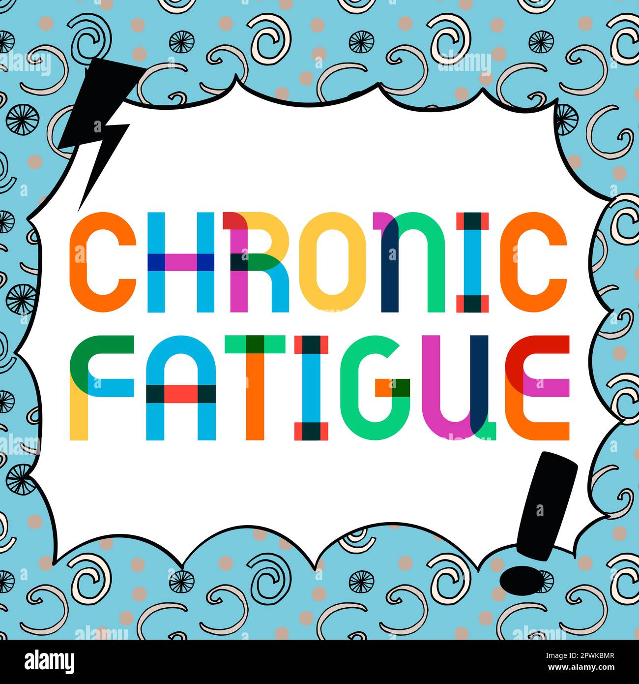 Text caption presenting Chronic Fatigue, Business idea A disease or ...