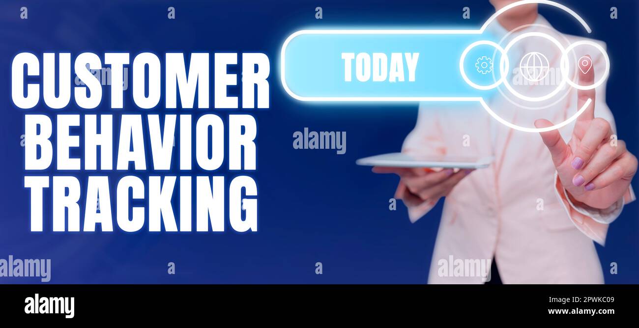 Text Showing Inspiration Customer Behavior Tracking Business Concept