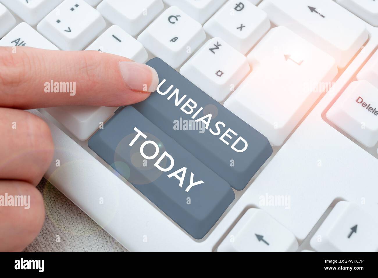 Conceptual caption Unbiased, Business approach showing no prejudice for ...