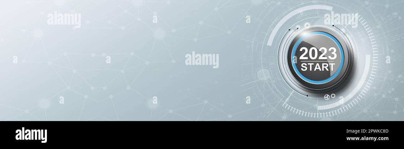 Creative design concept for the new year festival 2023. 3D illustration ...