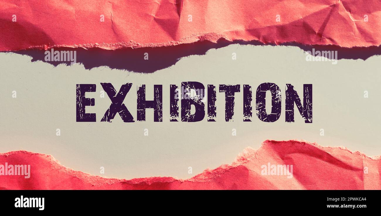 Conceptual display Exhibition, Conceptual photo and act of exposing ...