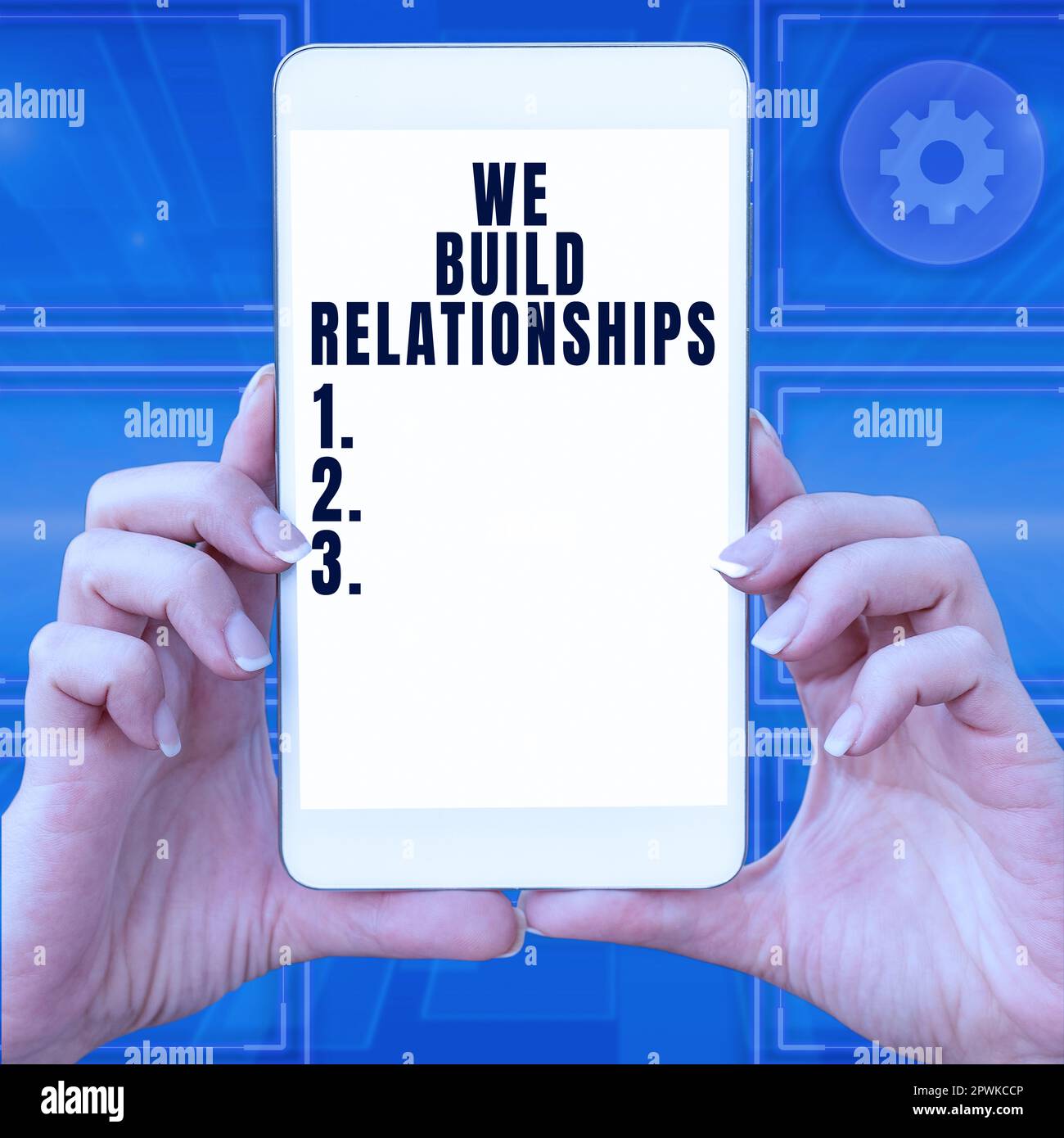 Text caption presenting We Build Relationships, Word for Developing ...