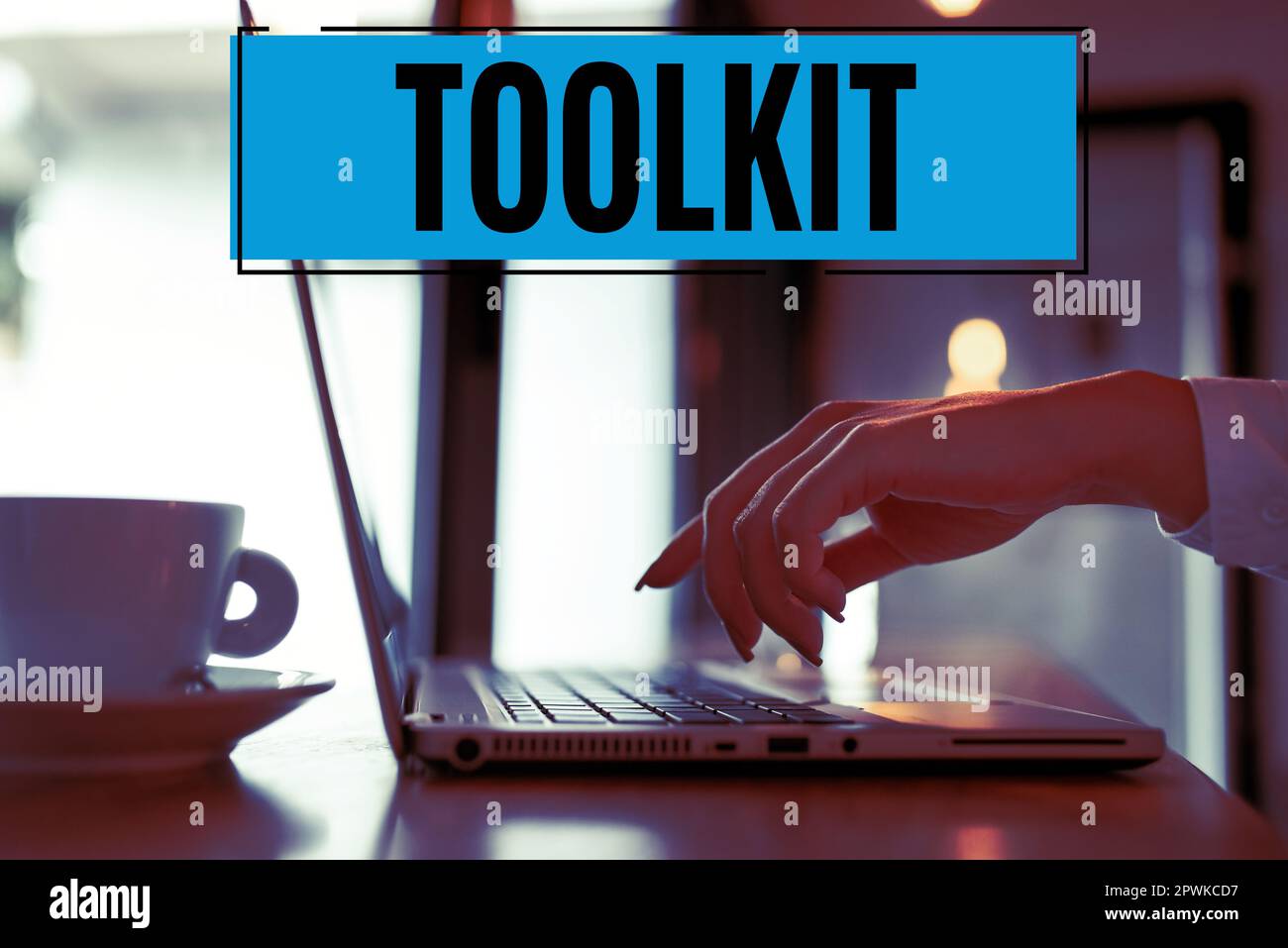 Conceptual caption Toolkit, Word for set of tools kept in a bag or box ...