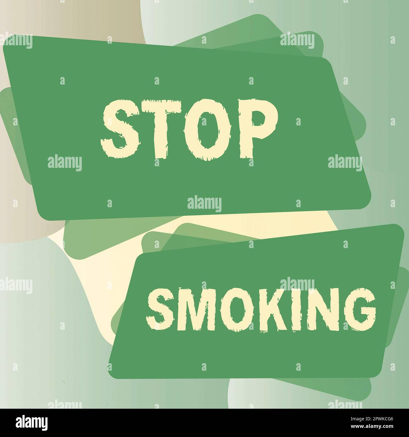 Text caption presenting Stop Smoking, Concept meaning Discontinuing or ...