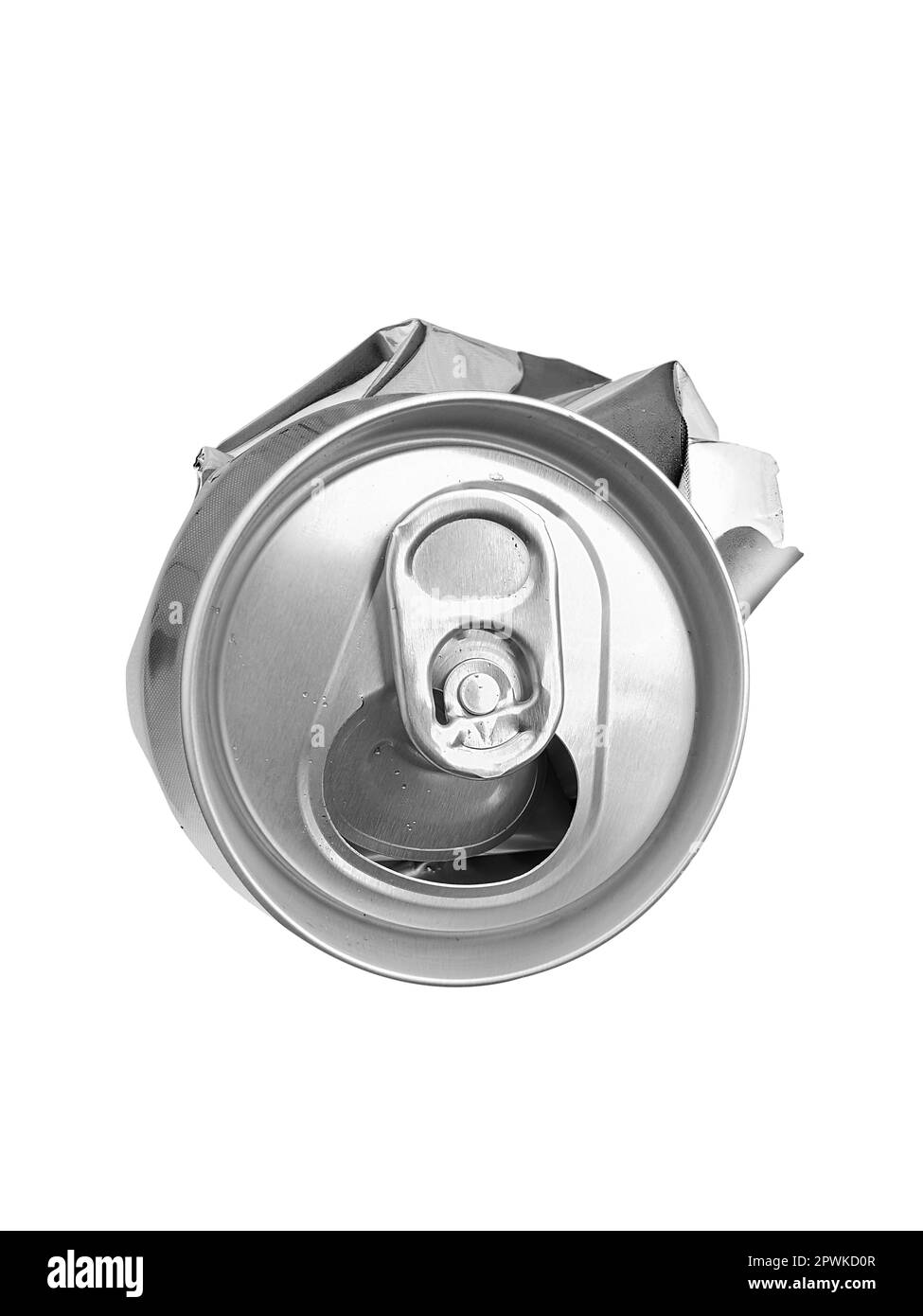 Compressed cans isolated on a white background Stock Photo - Alamy