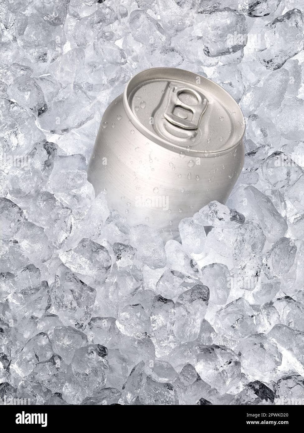 Metal aluminum beverage drink can in ice Stock Photo - Alamy