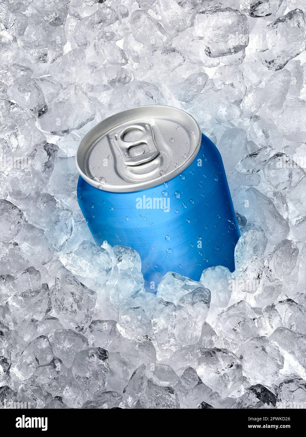 Metal aluminum beverage drink can in ice Stock Photo - Alamy