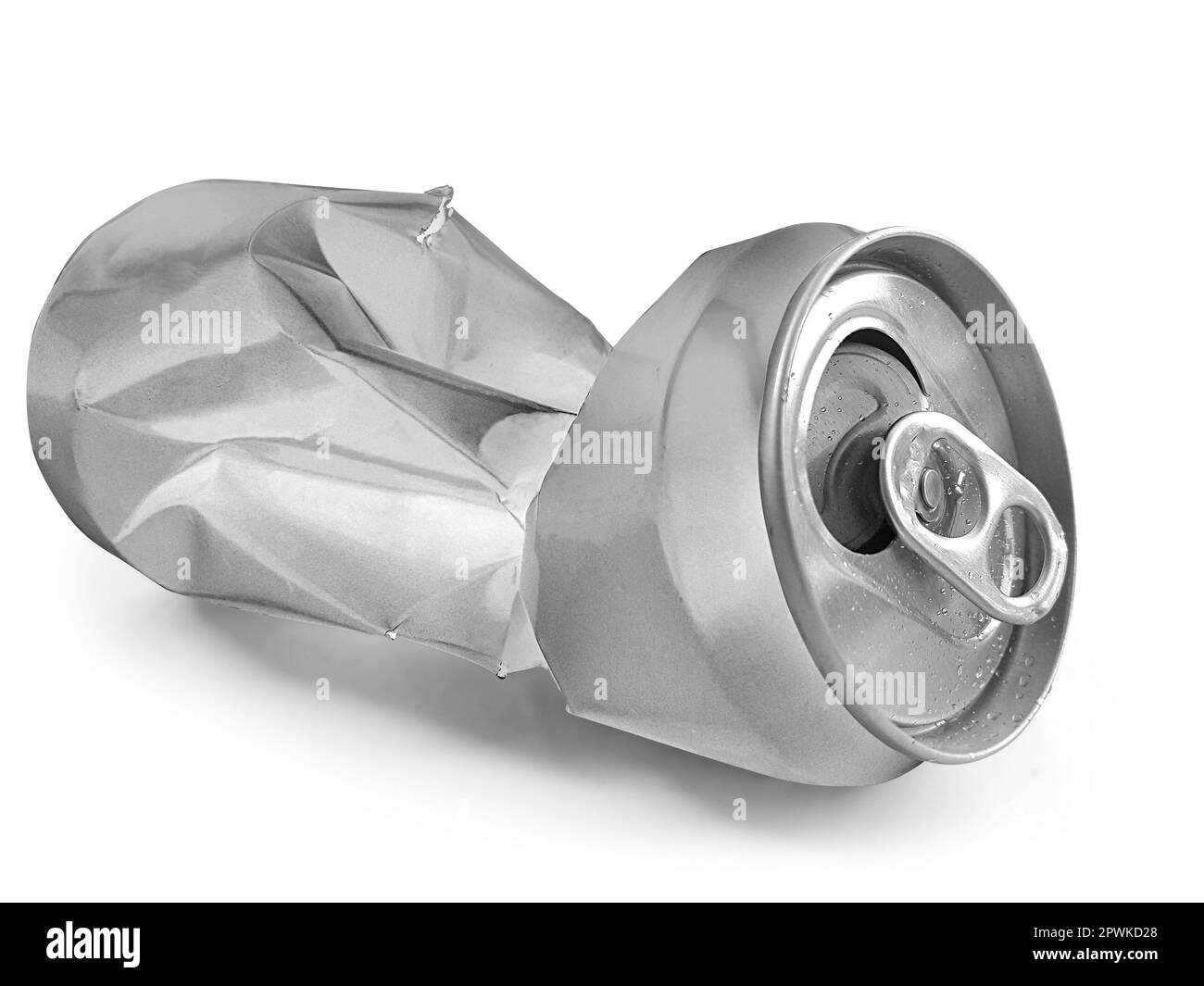 Compressed cans isolated on a white background Stock Photo - Alamy