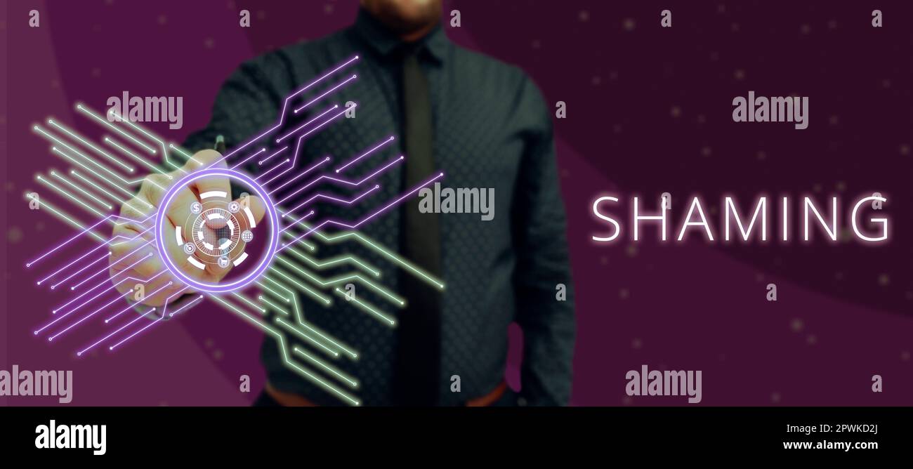 Handwriting text Shaming, Word for subjecting someone to disgrace ...