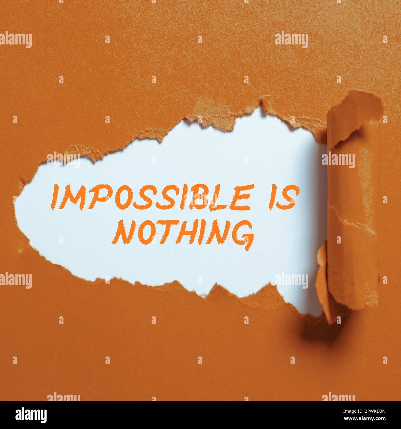Nothing impossible motivation concept hi-res stock photography and ...