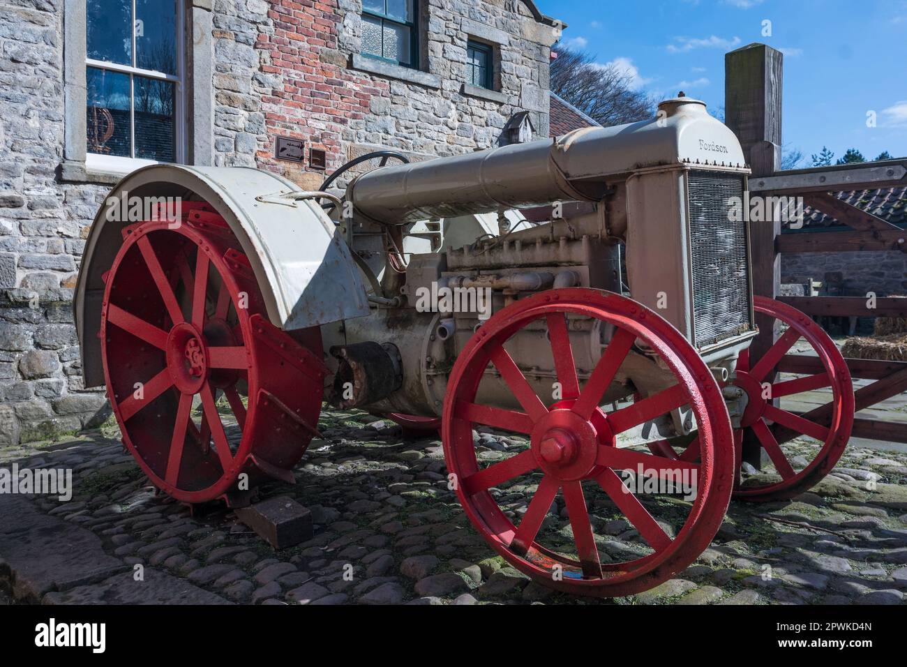 A vintage tractor. Pictured at Beamish Living Museum, North East ...