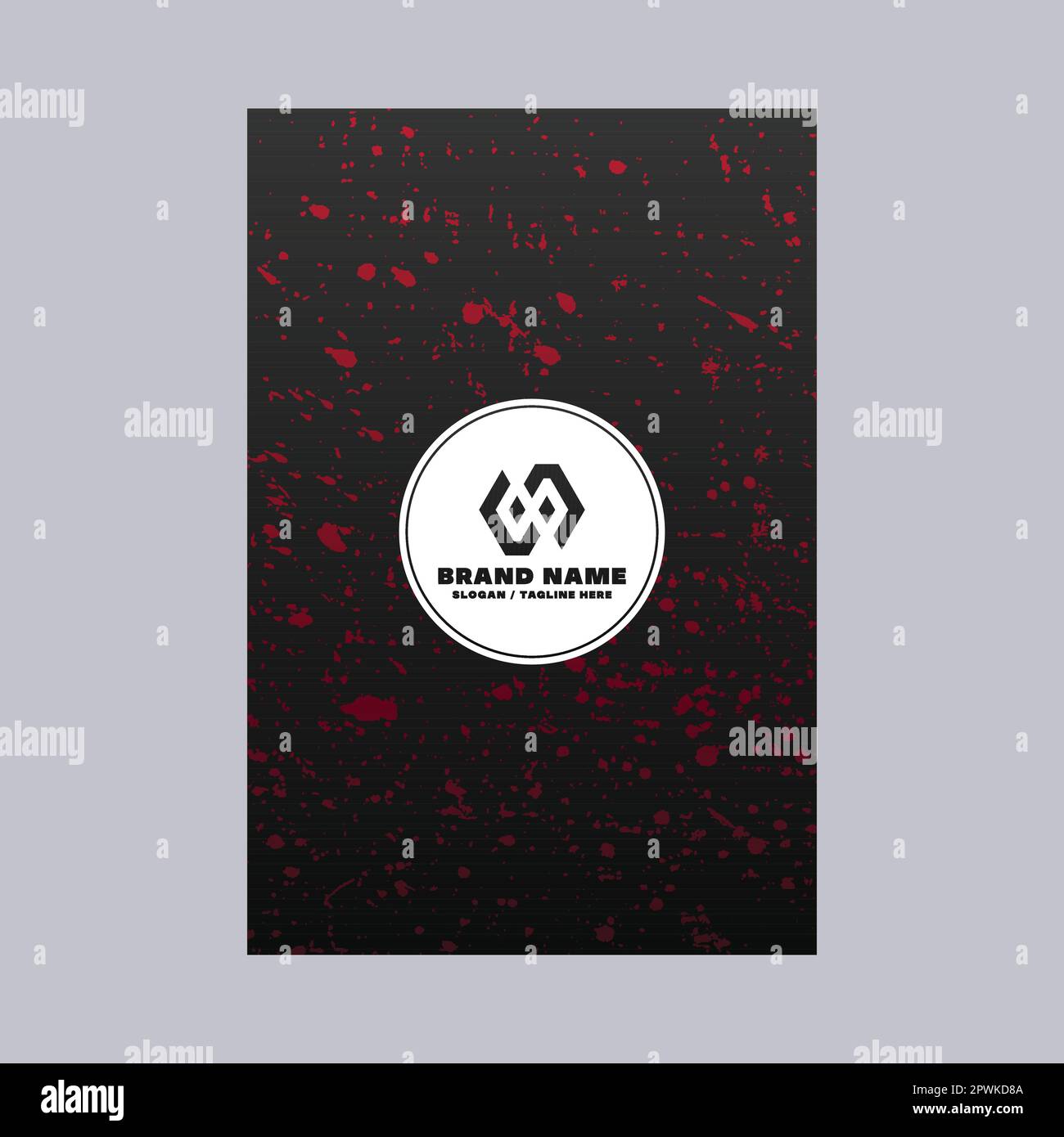 Modern poster with grunge texture style. Editable, resizable, EPS 10 ...