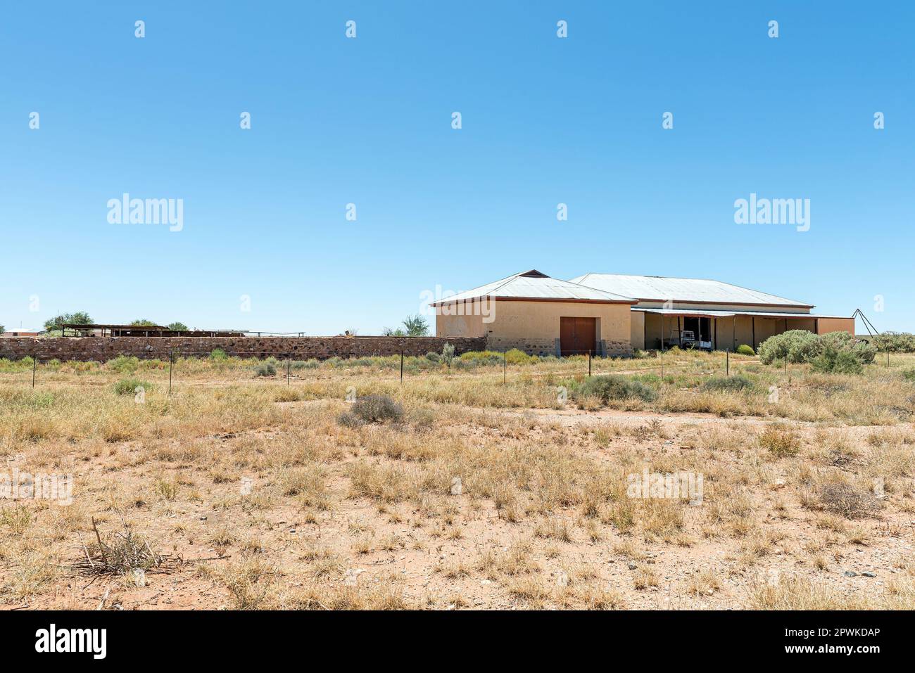 Putsonderwater, South Africa - Feb 28 2023: A old building and a stone ...