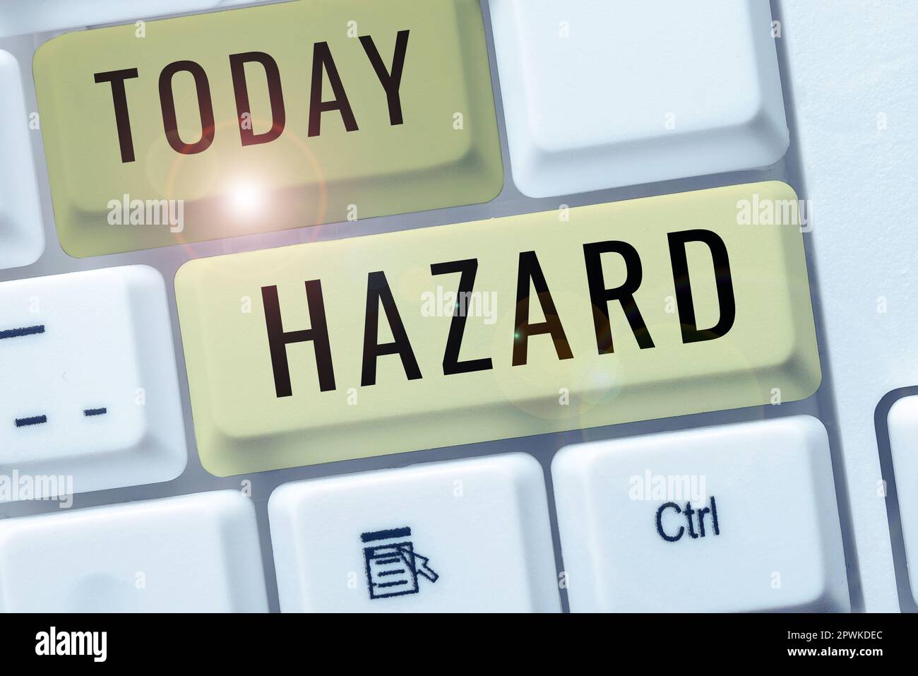 Text sign showing Hazard, Word Written on account or statement ...