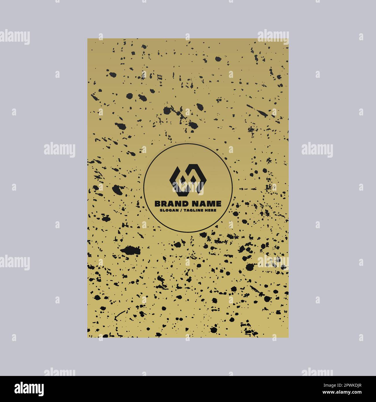 Modern poster with grunge texture style. Editable, resizable, EPS 10 ...