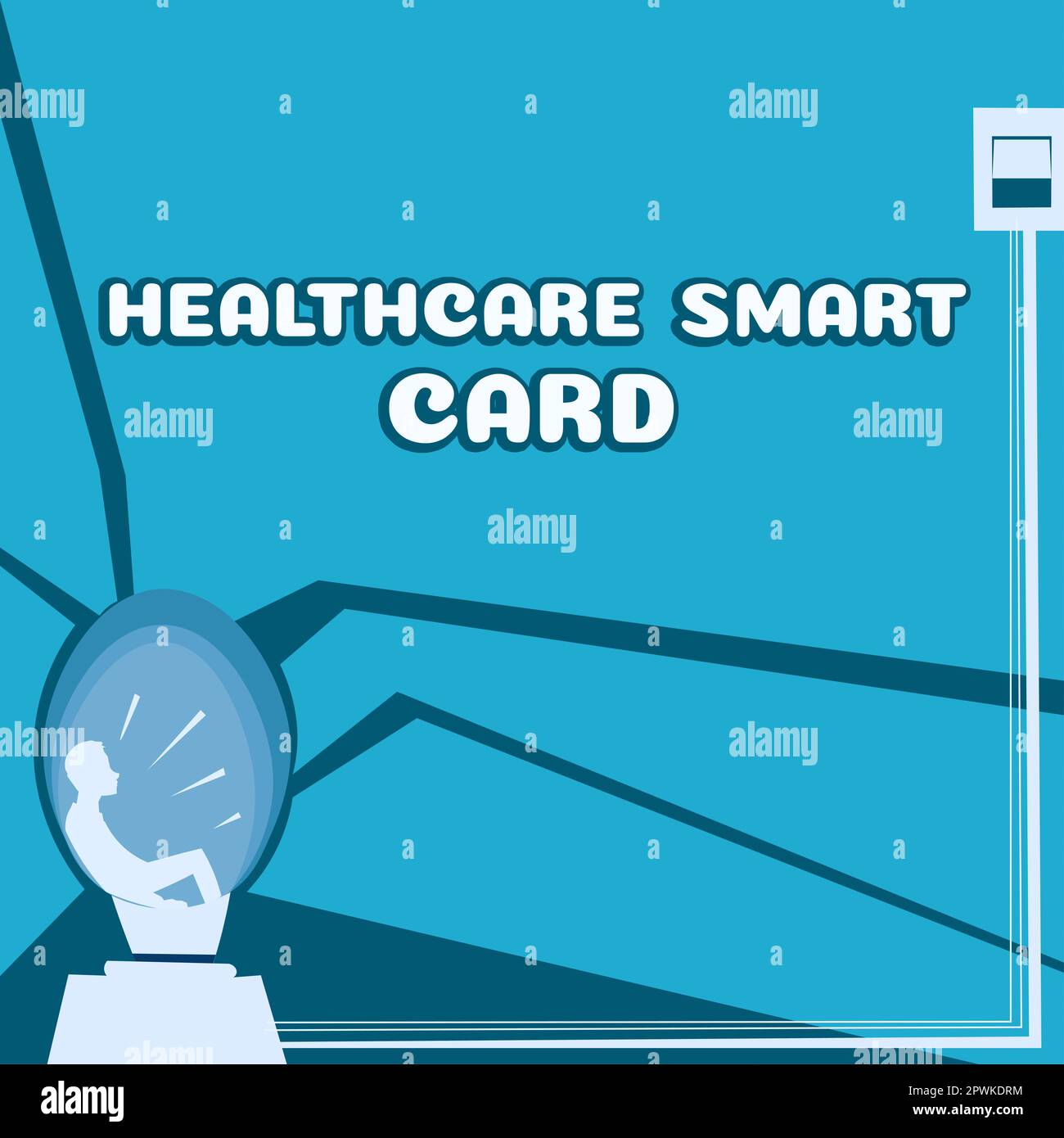 Text caption presenting Healthcare Smart Card, Conceptual photo A card ...