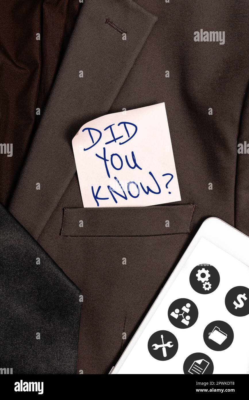 Text caption presenting Did You Know, Business overview Fun Facts and ...
