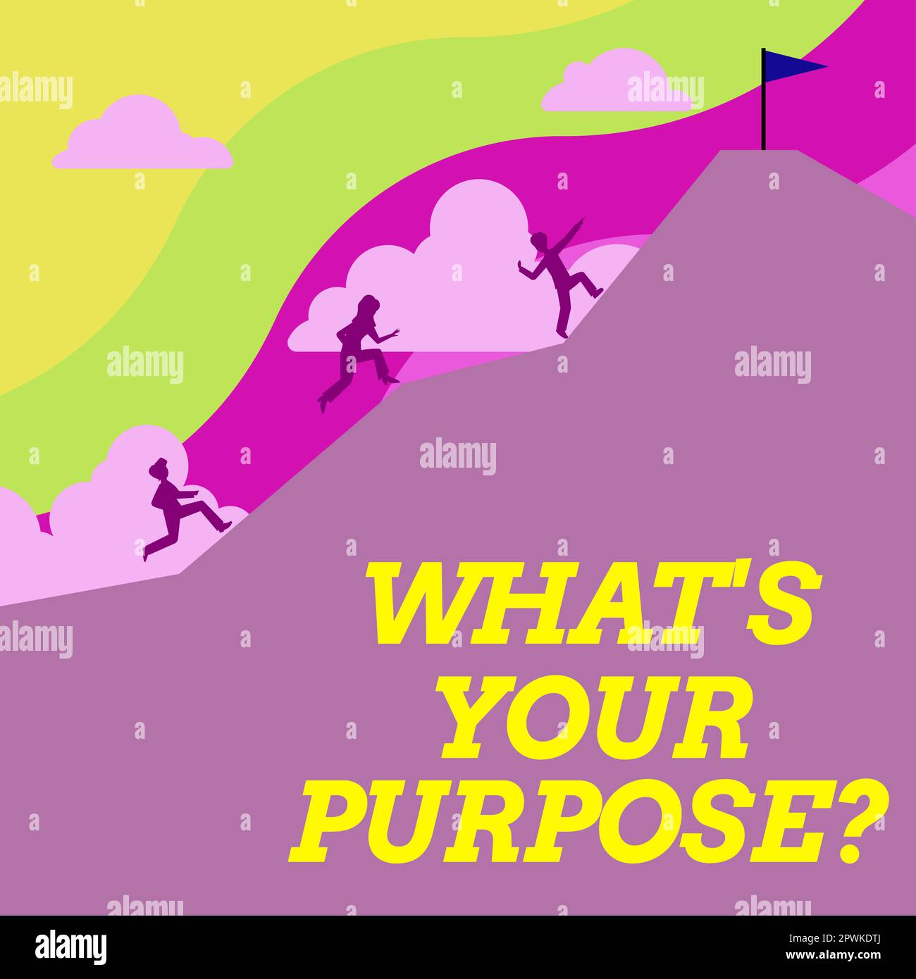 Handwriting text What's Your Purpose, Concept meaning question to find ...