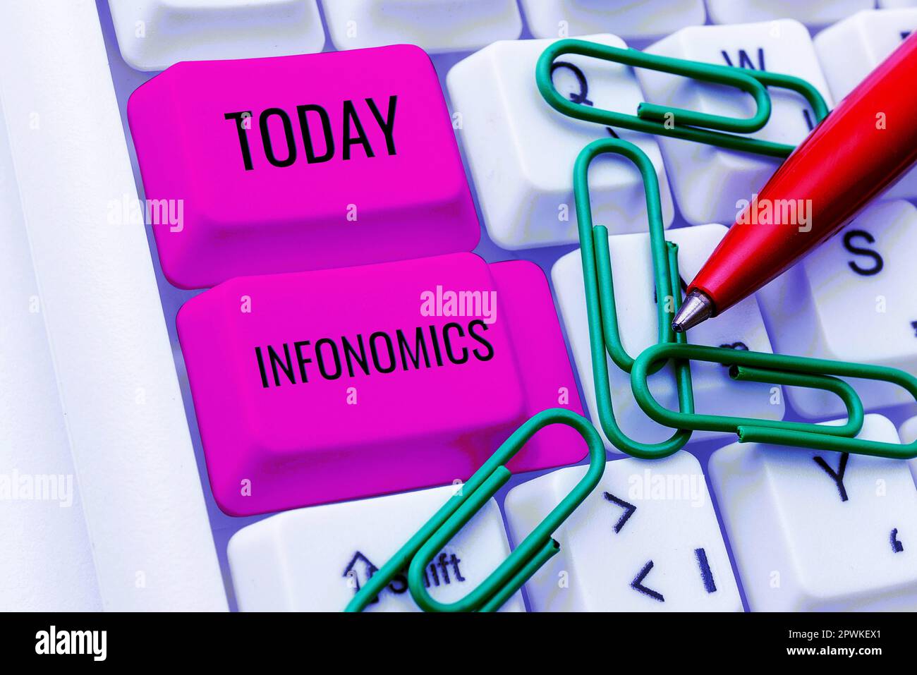 Text showing inspiration Infonomics, Business concept visual image used ...