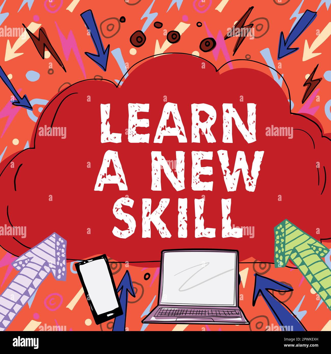 Conceptual caption Learn A New Skill, Business overview acquisition ...