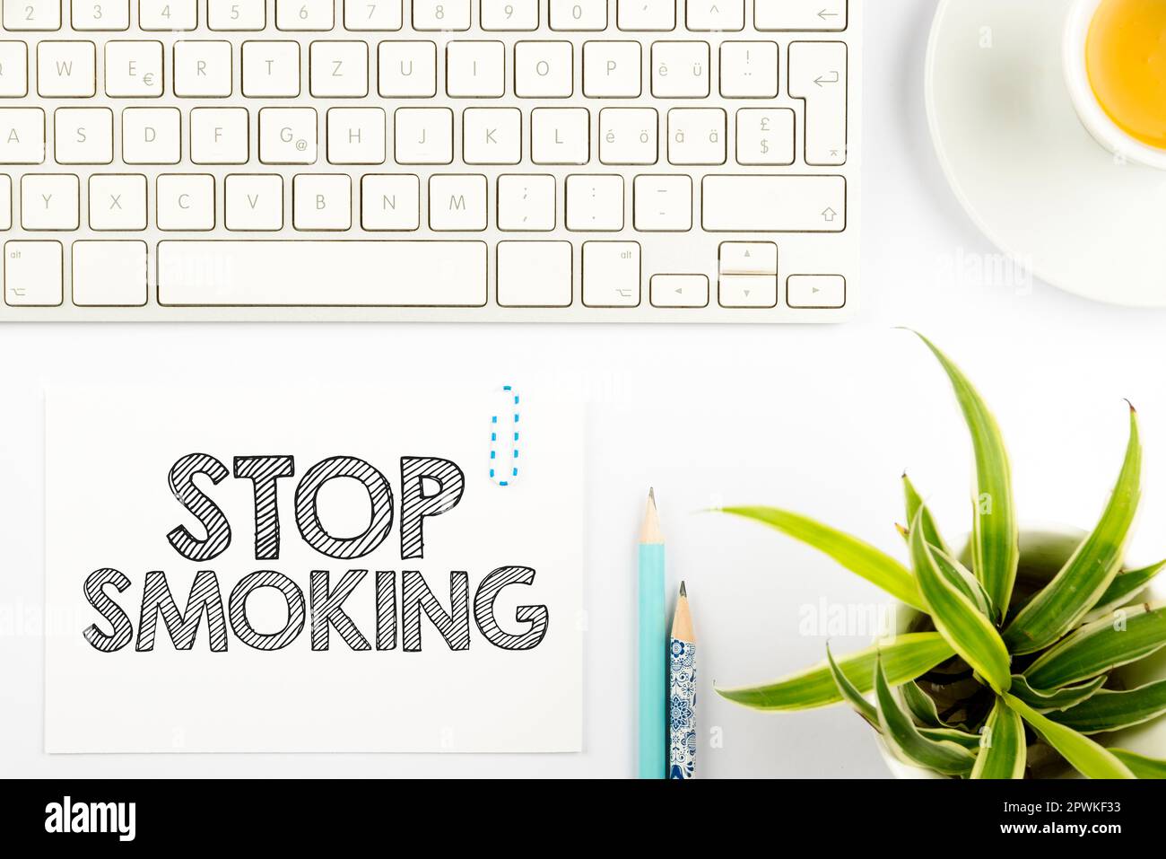 Writing displaying text Stop Smoking, Business idea Discontinuing or ...