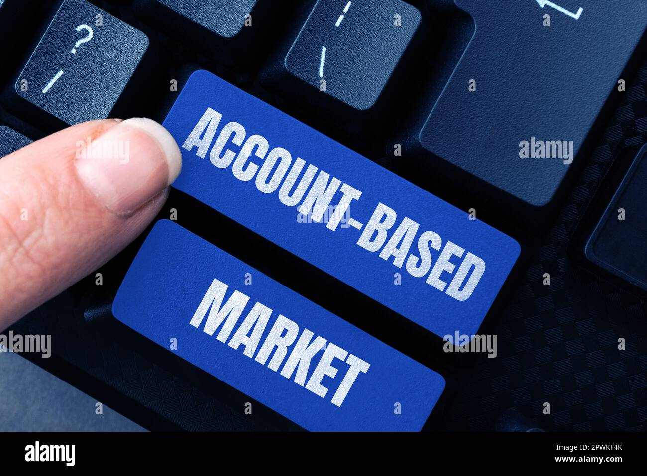 Conceptual caption Account Based Market, Business showcase resources ...