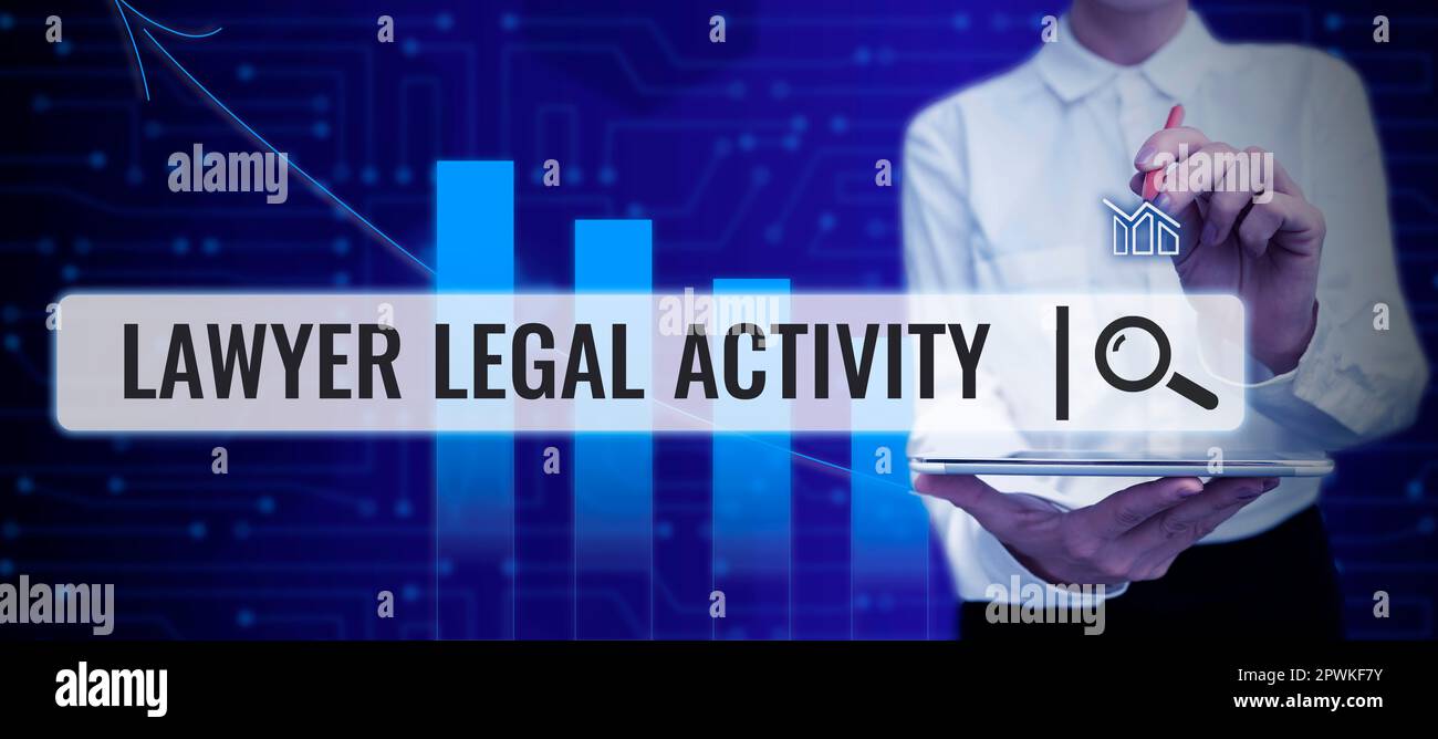 Text showing inspiration Lawyer Legal Activity, Word for prepare cases ...