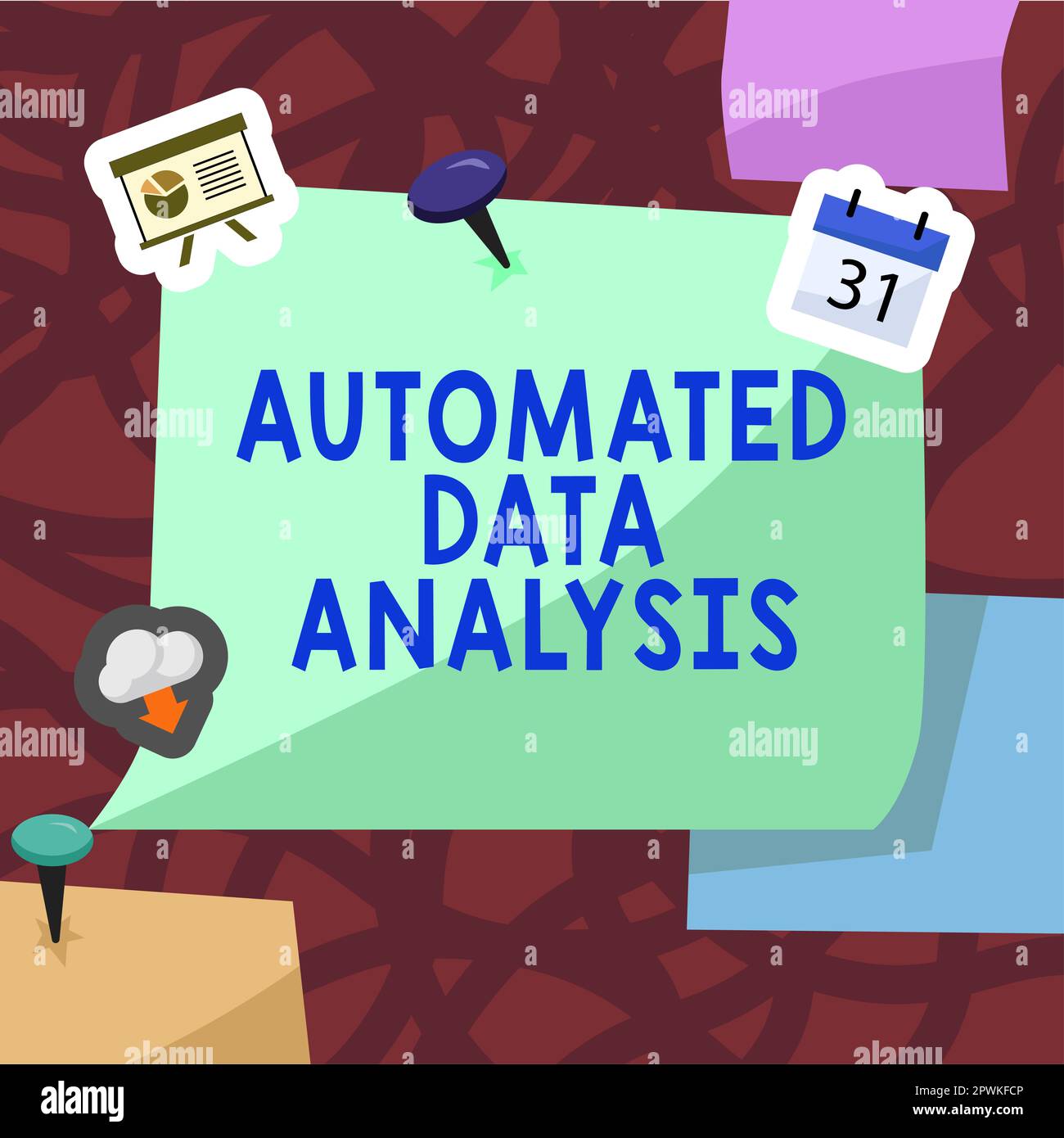 Text sign showing Automated Data Analysis, Business approach Artificial ...