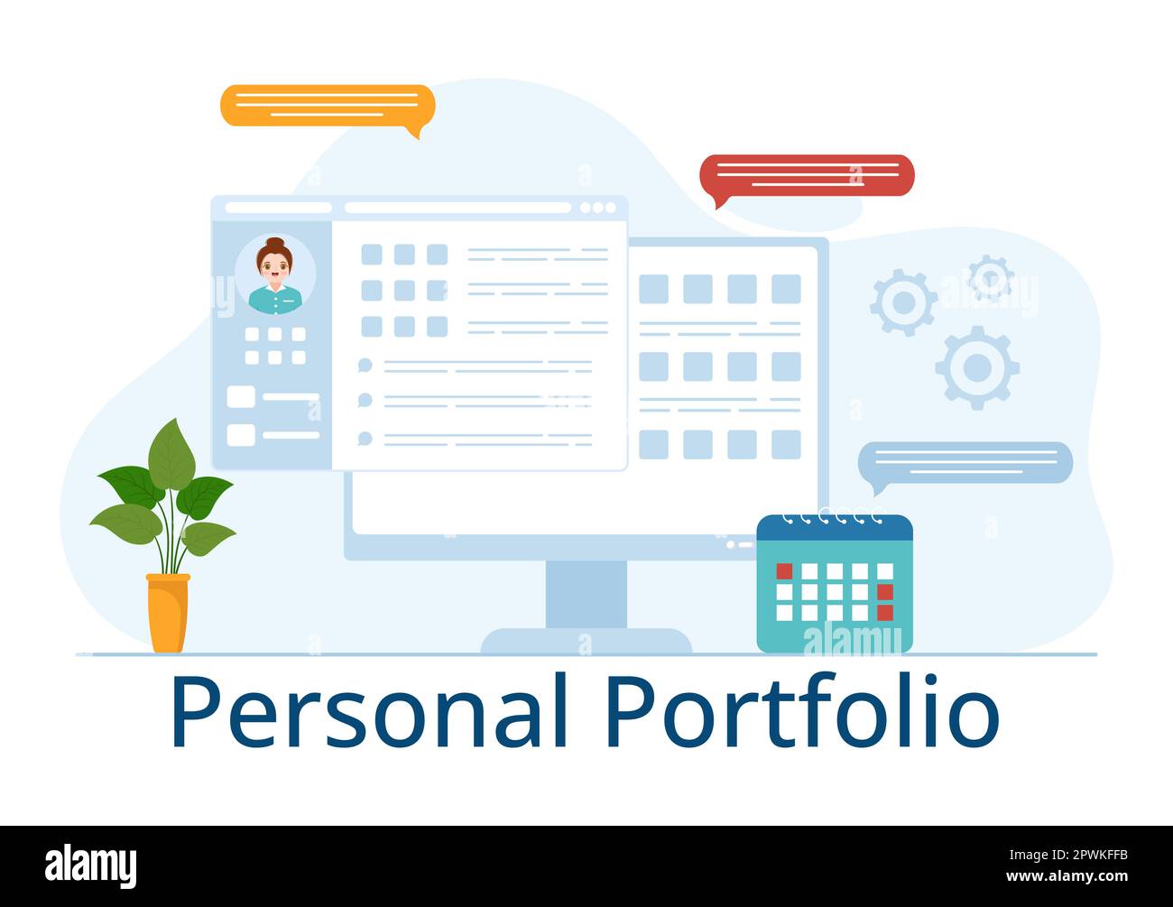 Personal Portfolio with Profile Data, Resume or Self Improvement to ...