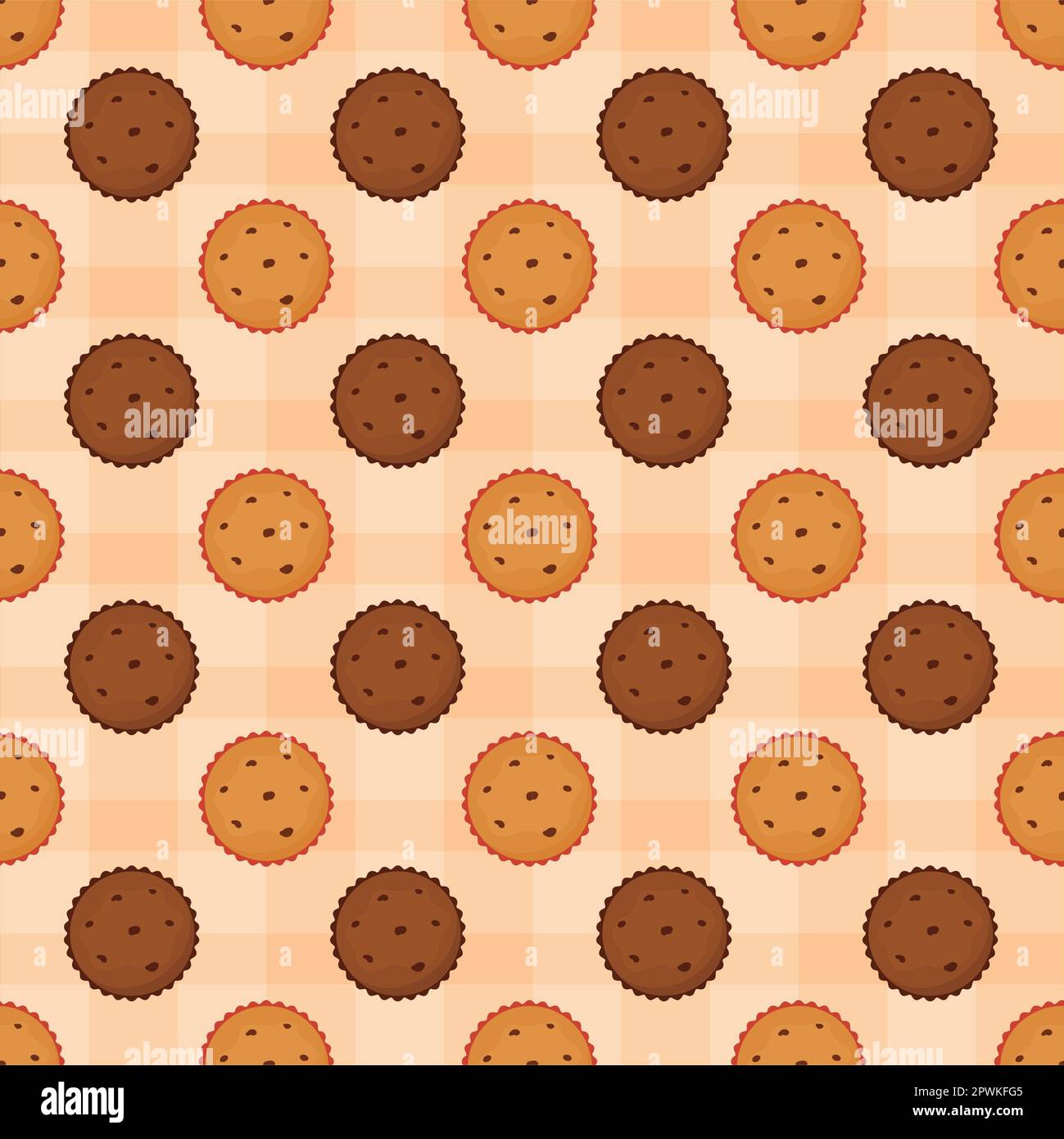Chocolate Seamless Pattern Design with Choco Decoration in Template ...