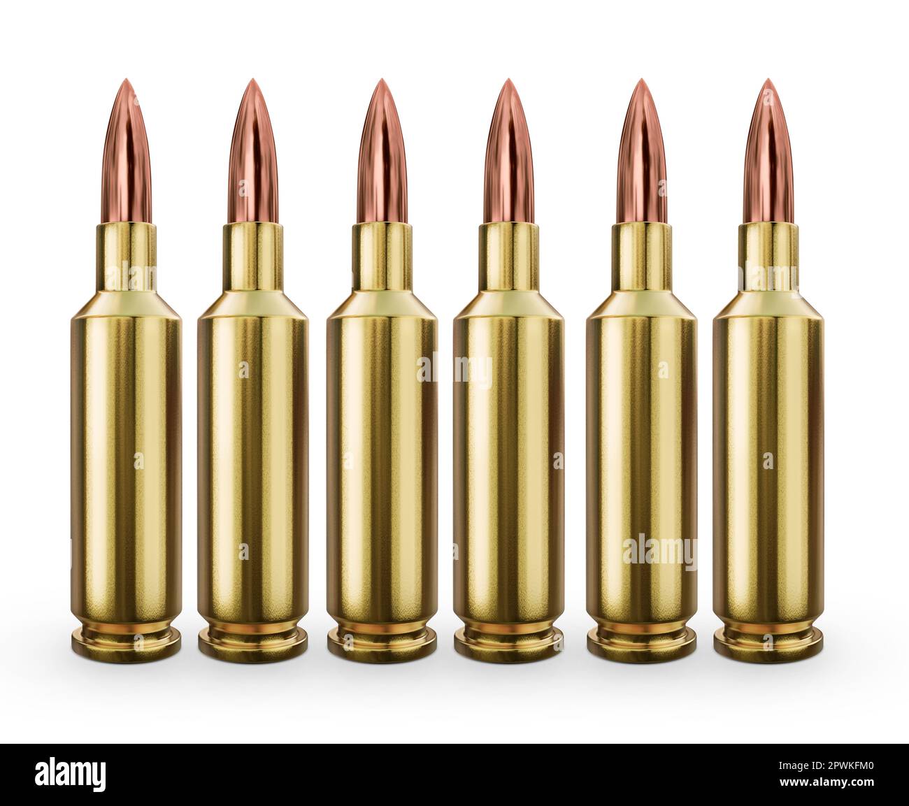 bullet on white background. 3D render Stock Photo - Alamy