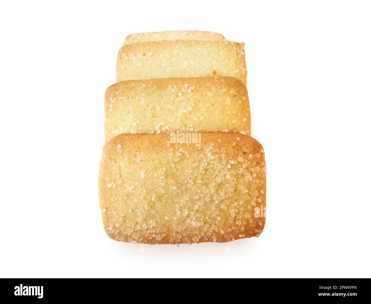 butter cookies isolated on white background Stock Photo - Alamy