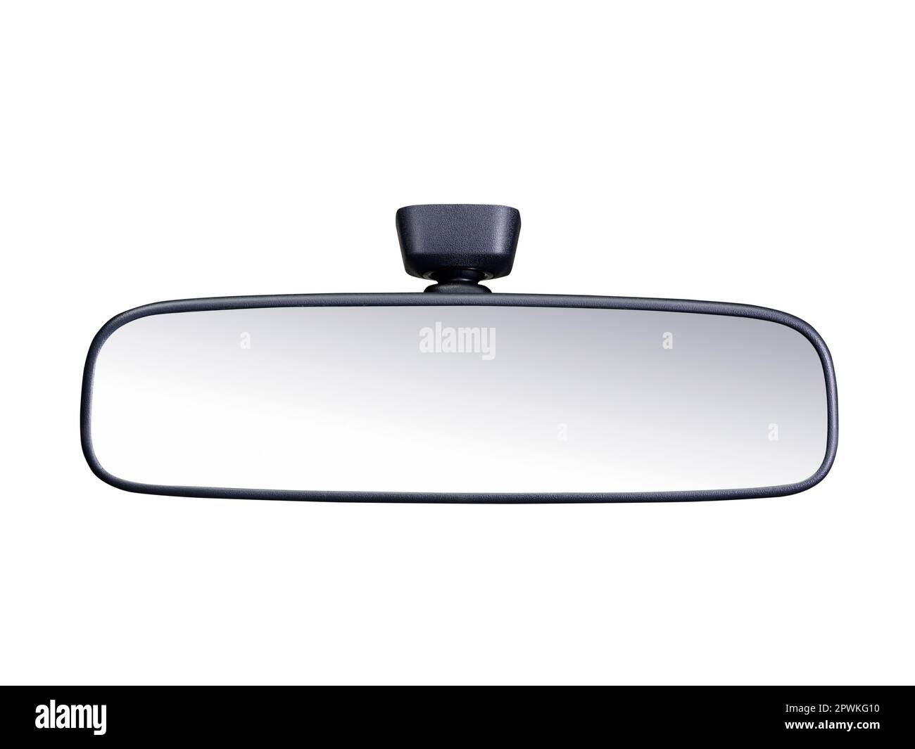 Image of interior rearview mirrors , car part isolated on white ...