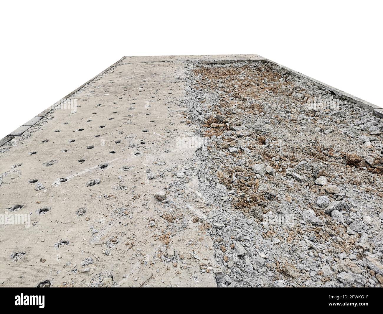 Concrete floor demolition excavator hi-res stock photography and images ...