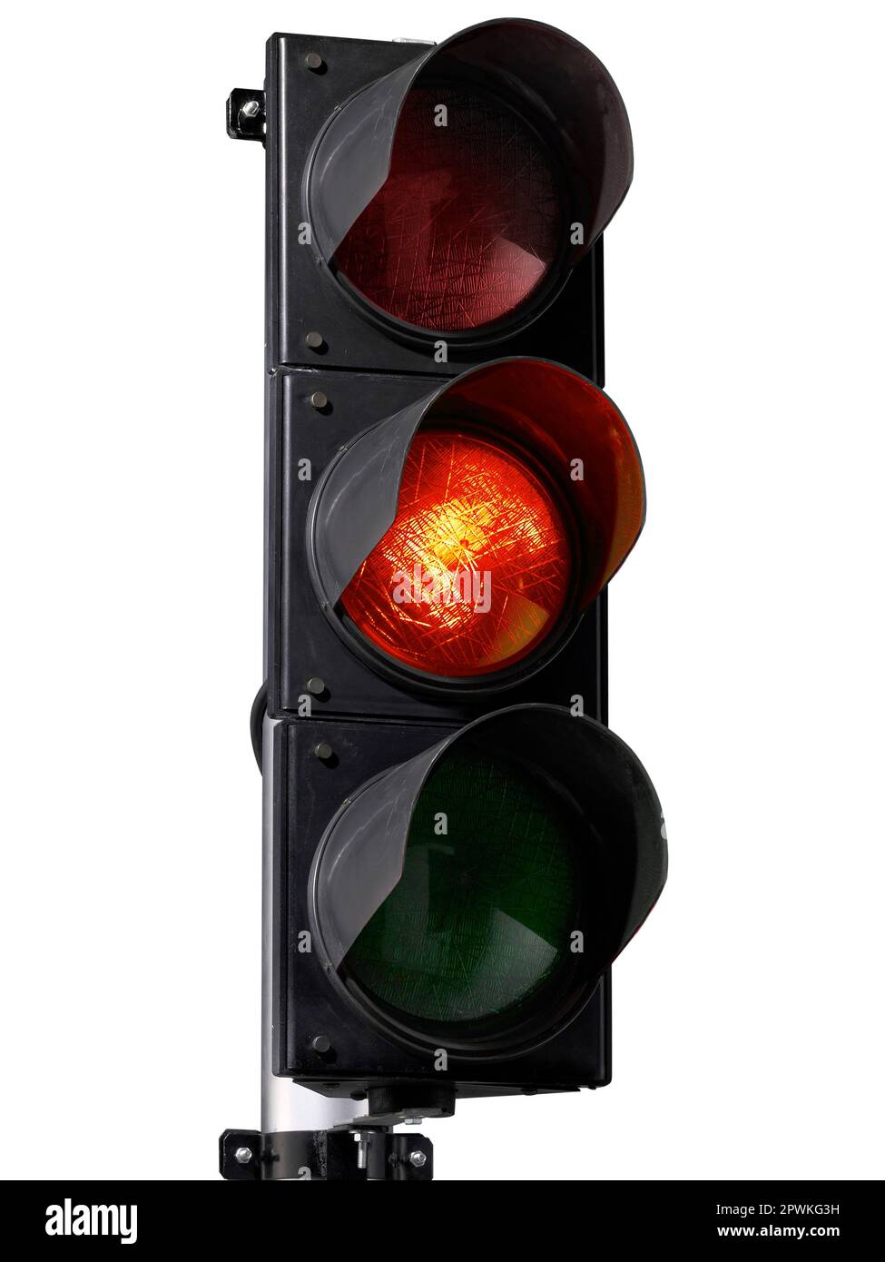 traffic light isolated on white background Stock Photo - Alamy