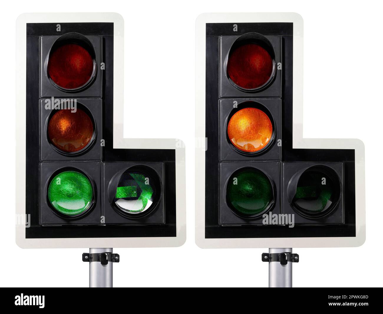 traffic light isolated on white background Stock Photo - Alamy