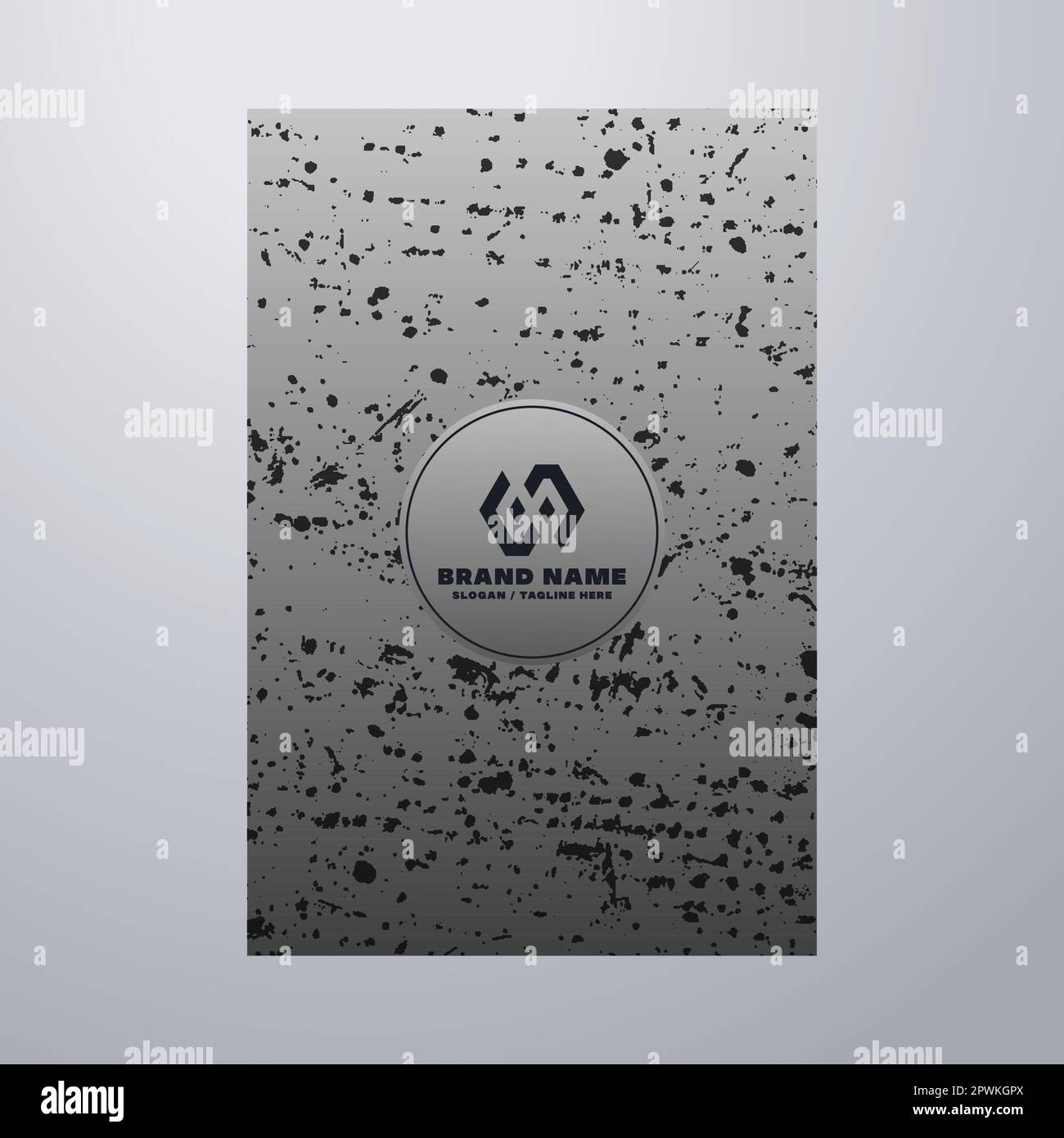 Modern poster with grunge texture style. Editable, resizable, EPS 10 ...