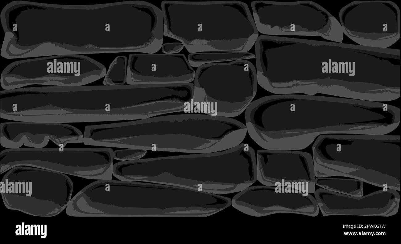 A traditional dry stone wall in black and dark shades Stock Photo - Alamy