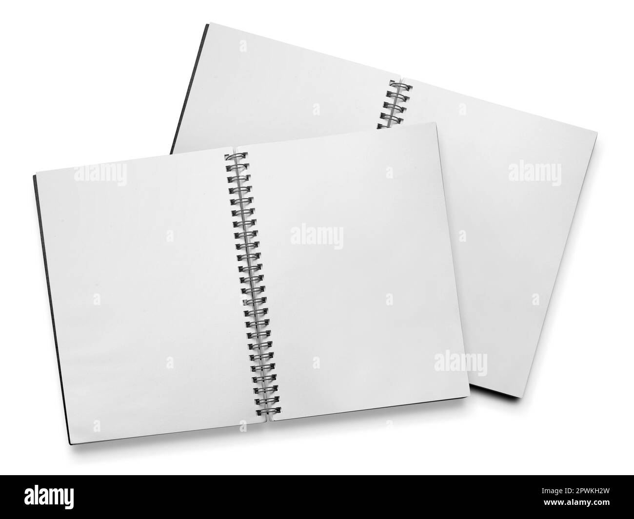 blank realistic spiral notebook isolated on white background Stock ...