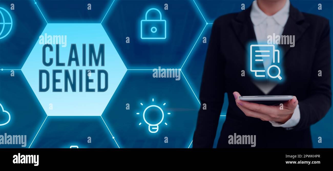 Conceptual display Claim Denied, Conceptual photo Requested ...